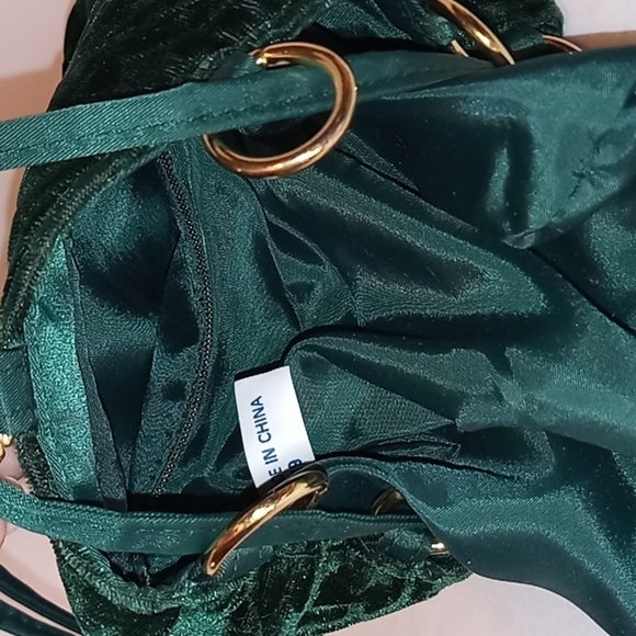 Sears | Bags | Sears Dark Green Velvet Tandem Bag Regency Collection ...